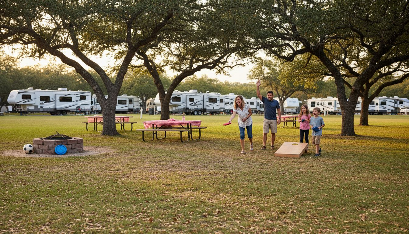 7 Fun Outdoor Games for RV Resorts in Texas Hill Country